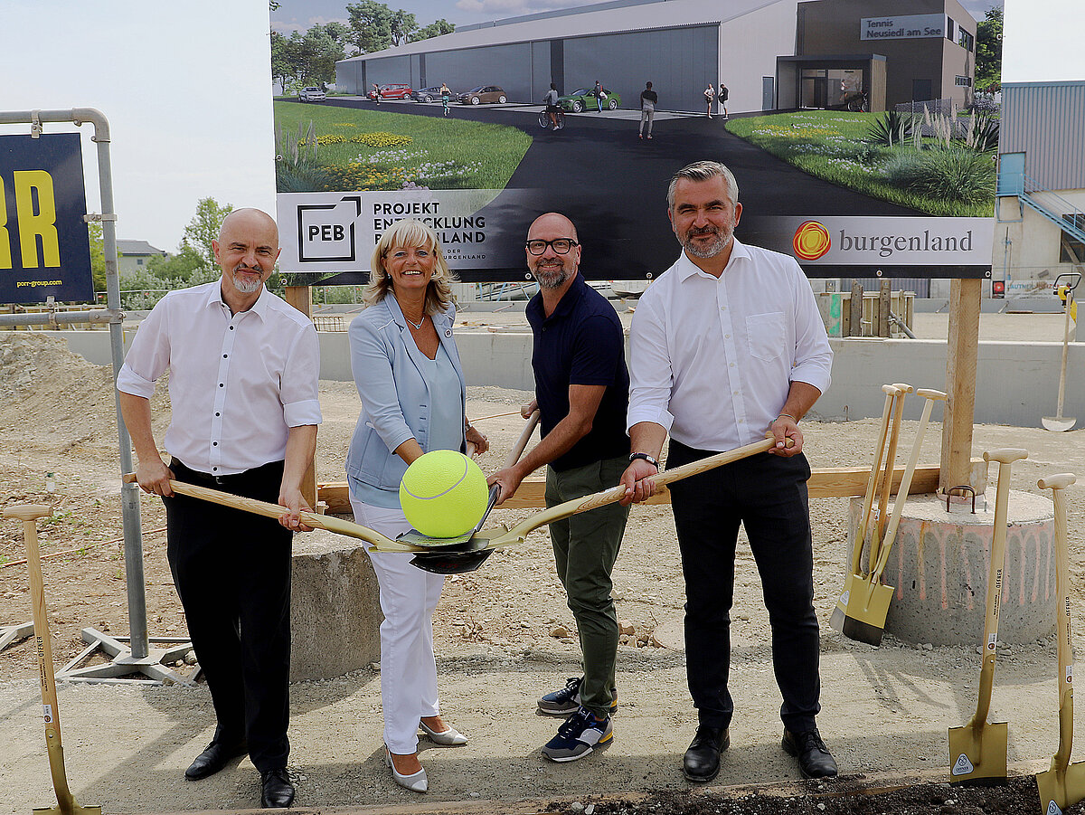 LR Dorner: Spatenstich für neue Tennishalle in Neusiedl am See - Land ...