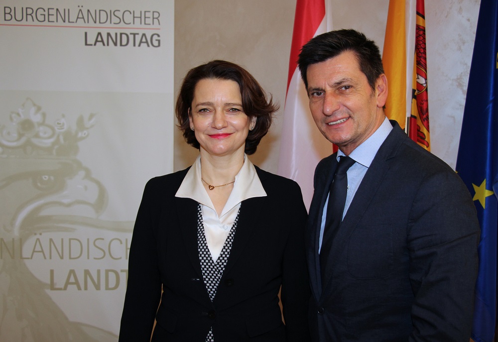 Antrittsbesuch der Slowenischen Botschafterin Ksenija Škrilec - Land ...